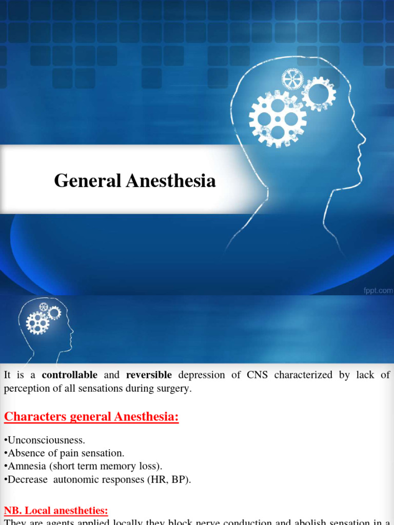General Anaesthesia | PDF | Anesthesia | Drugs
