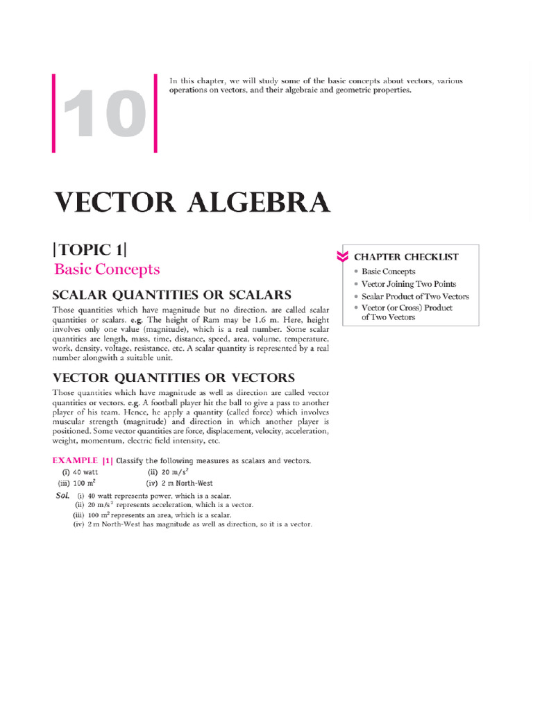 Vectors | PDF