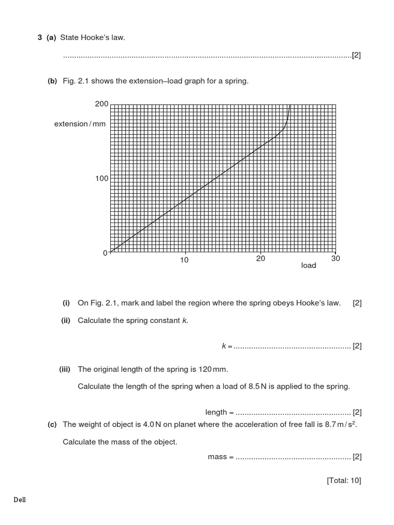 Hooke's Law and Spring Constant Analysis | PDF | Mechanical Engineering ...