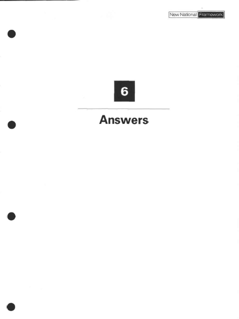 Year 7 Book Answers | PDF
