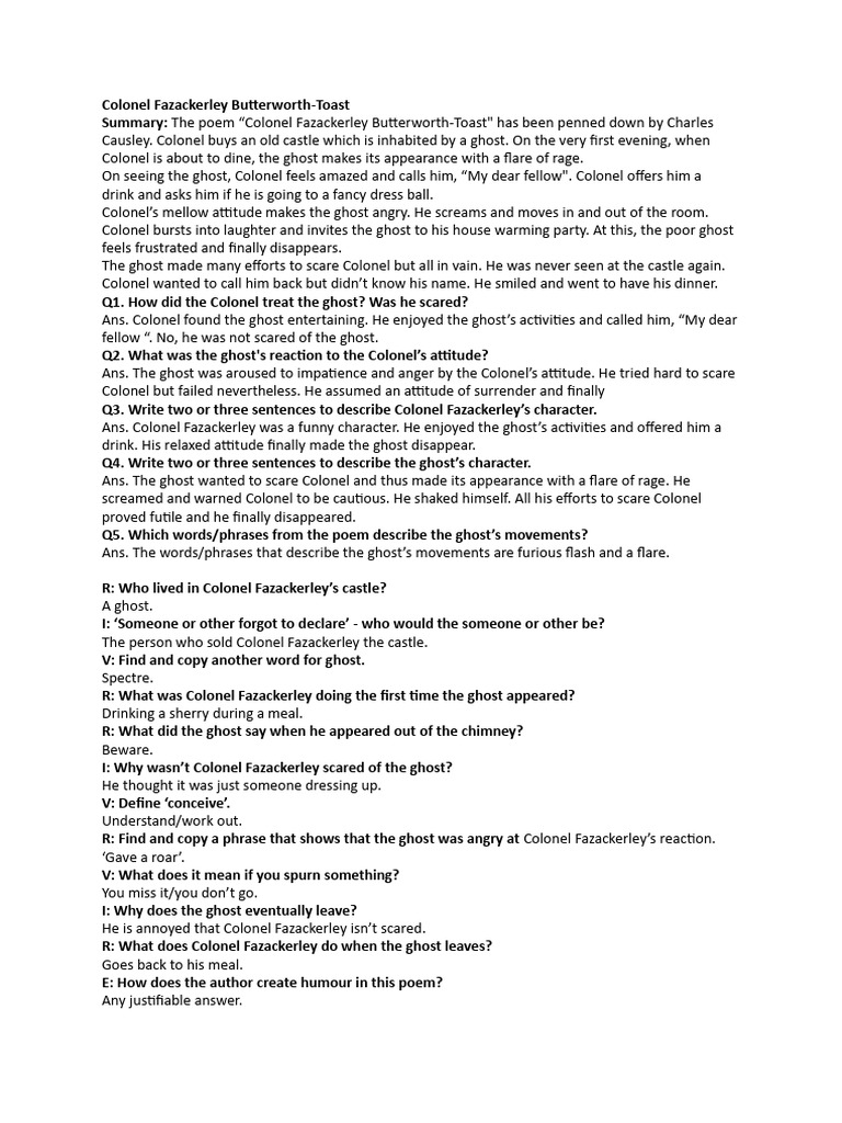 Colonel Fazackerley Butterworth | PDF | Ghosts