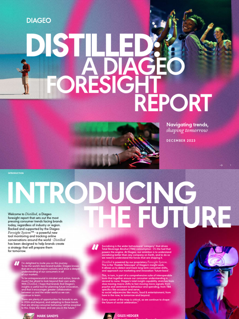 DIAGEO Distilled A Diageo Foresight Report 2023 | PDF | Brand | Luxury ... DIAGEO Distilled A Diageo Foresight Report 2023 | PDF | Brand | Luxury ...