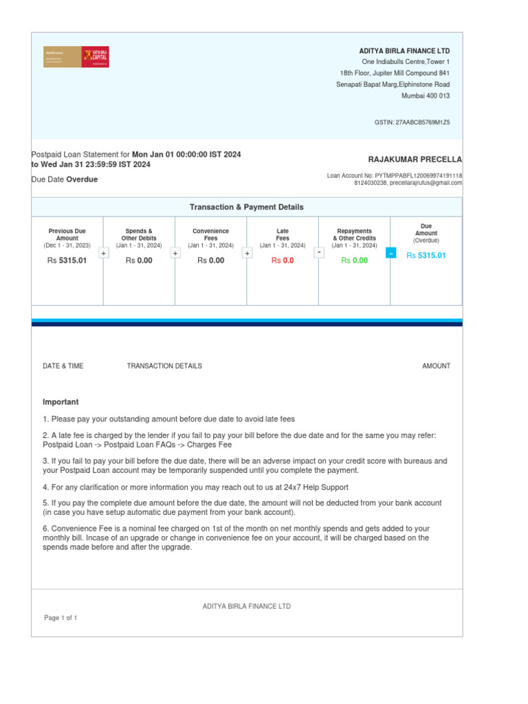 2024_2 | PDF | Loans | Fee