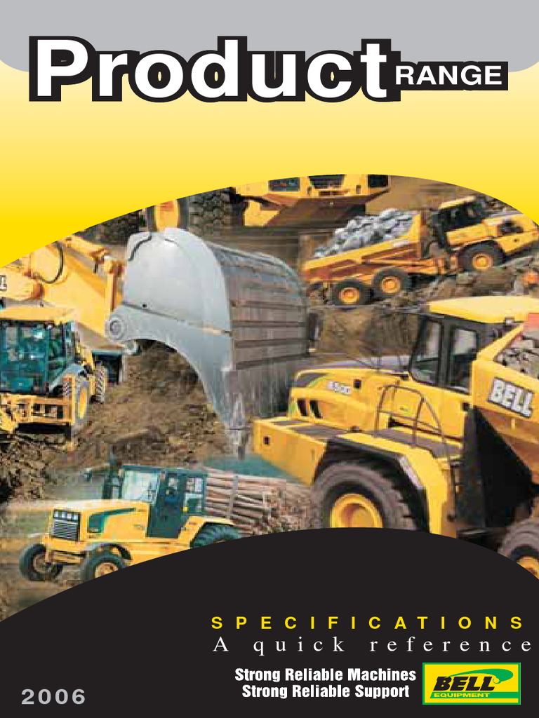 Bell 1706 Loader Specifications | PDF | Horsepower | Axle
