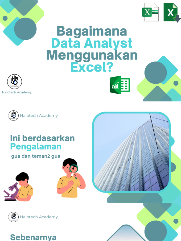 Bagaimana Cara Data Analyst Menggunakan Excel | PDF