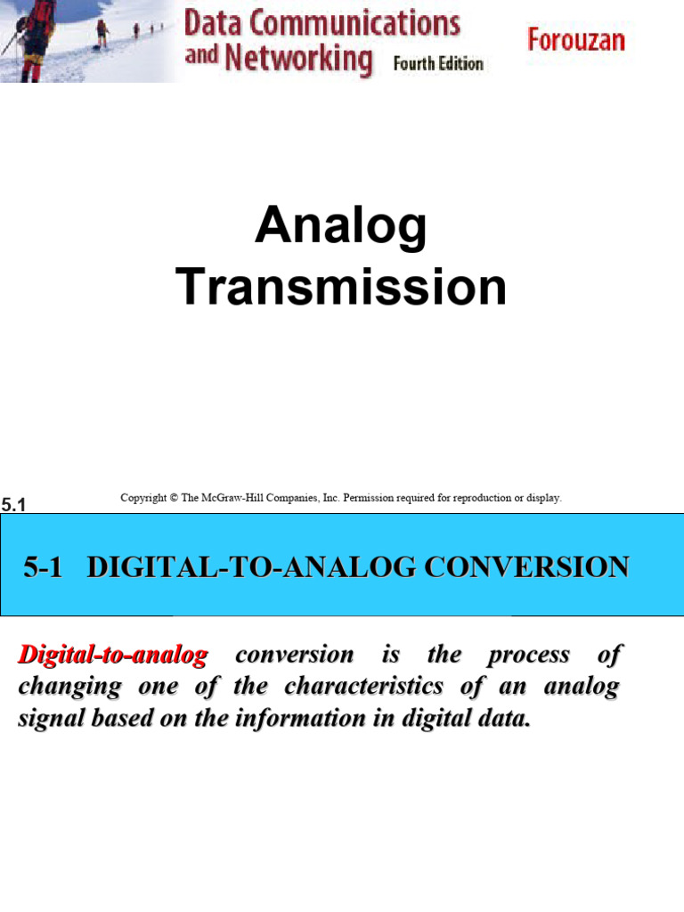 Analog Transmission | PDF