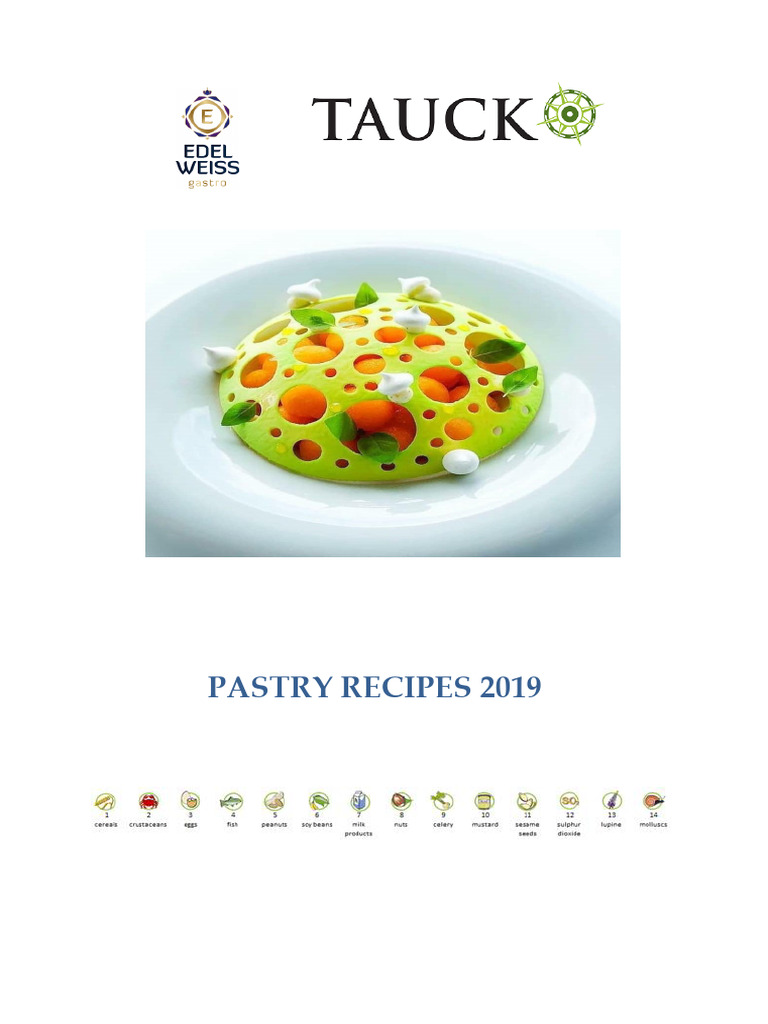 Pastry Manual Recipes 2019 | PDF | Cakes | Desserts