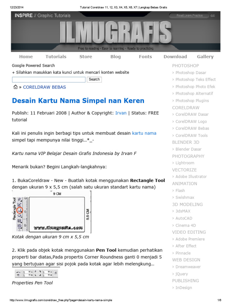 Desain Kartu Nama Simple Nan Keren | PDF