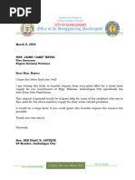 Letter Request To DPWH | PDF | Social Science