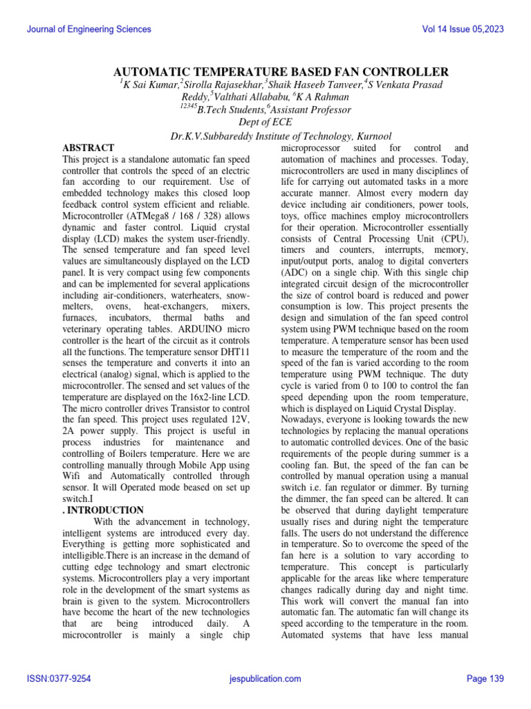 Thesis Temperature Controlled | PDF