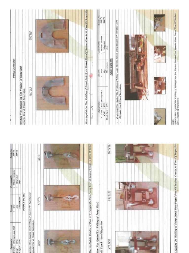 ESP RIG Tools Lifting and Installation Inspection | PDF