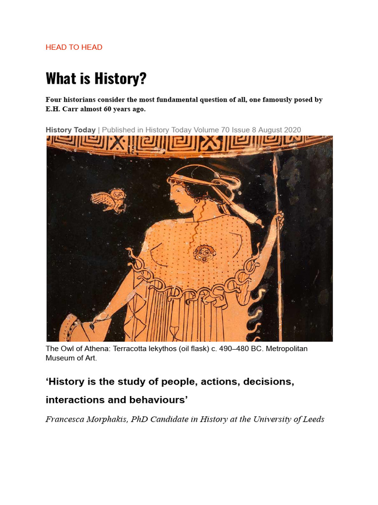 Revisiting E.H. Carr's History Debate | PDF | Historian