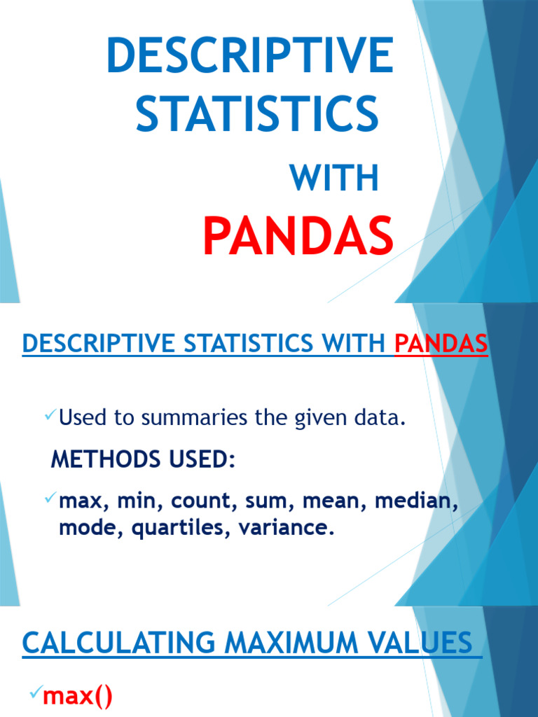 Data Handling Part Ii | Download Free PDF | Mean | Quantile