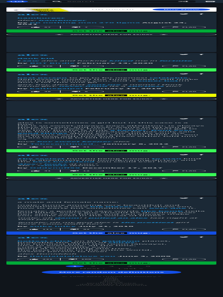 Urban Dictionary Alex | PDF