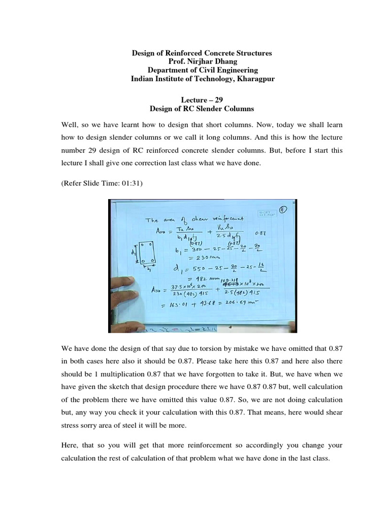 Lec29 Explain | Download Free PDF | Buckling | Beam (Structure)