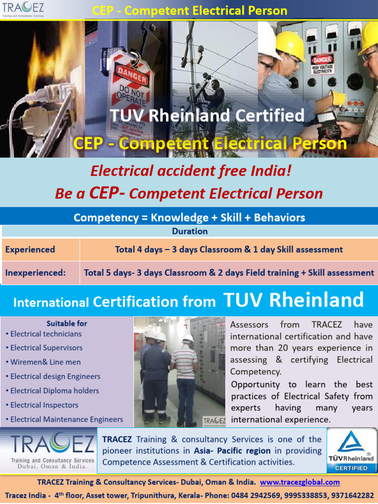 CEP Certification for Electrical Safety | PDF