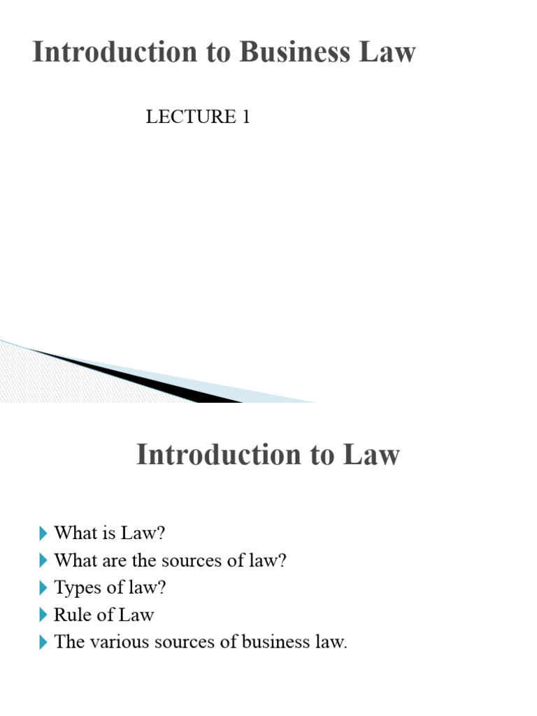 Overview of Business Law Principles | PDF | Common Law | Rule Of Law