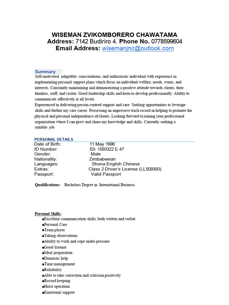 Mandarin Translator Resume | PDF | Employment | Human Resources