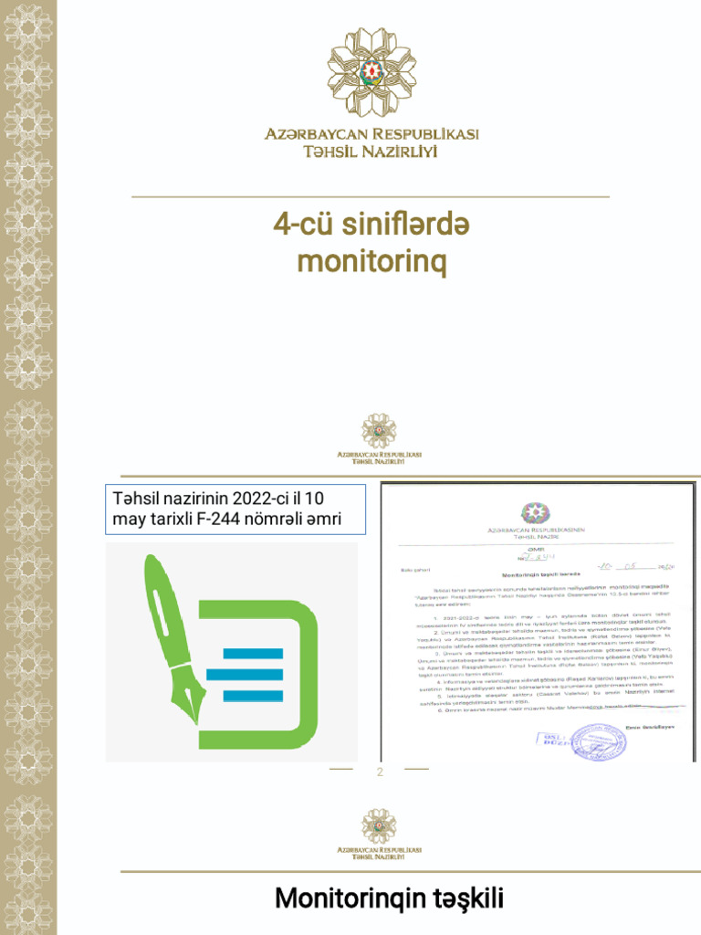 4-Cü Sinif Monitorinq | PDF