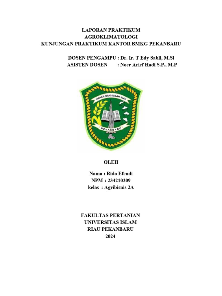 Laprak BMKG Rido | PDF