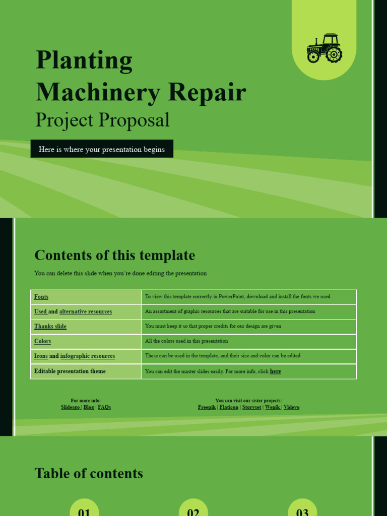 Planting Machinery Repair Proposal | PDF | Planets | Expense