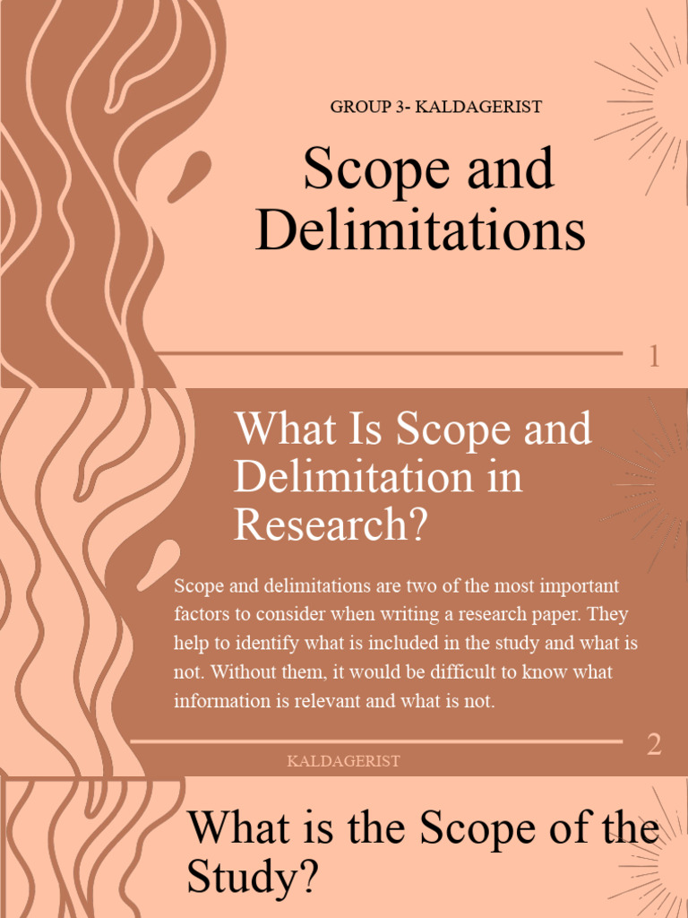 Group 3 - PR (Scope and Delimitation) | PDF | Scope (Computer Science ...
