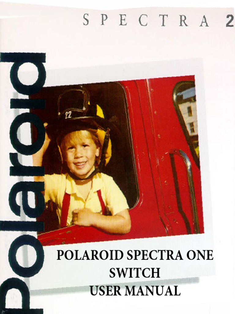 Polaroid Spectra 2 User Manual | PDF | Flash (Photography) | Camera