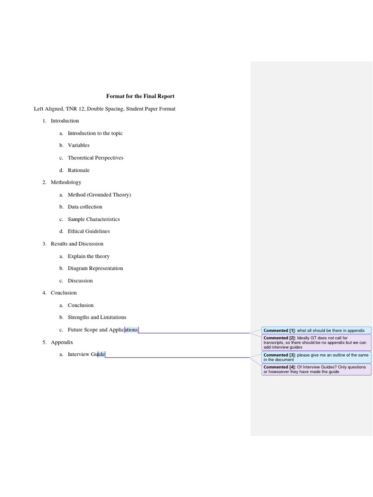 Format for GT Report | PDF | Methodology | Science
