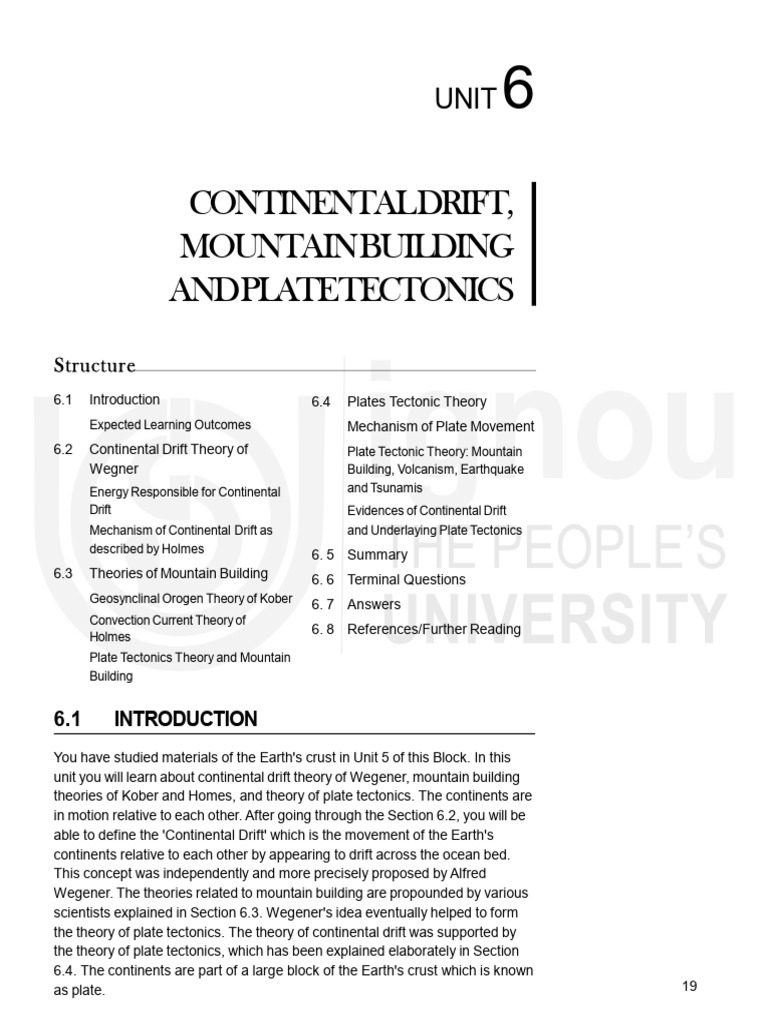 Mountain Building Theories | PDF | Plate Tectonics | Geophysics