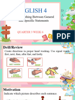 General vs Specific Statements Guide | PDF | Sentence (Linguistics) | Rose