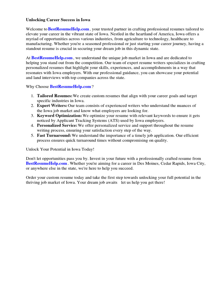 Iowa State Resume Help | PDF | Résumé | Iowa