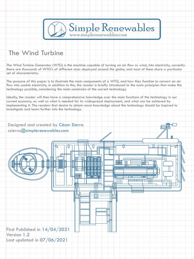02 The Wind Turbine V1 1 Pdf Wind Turbine Lift Force