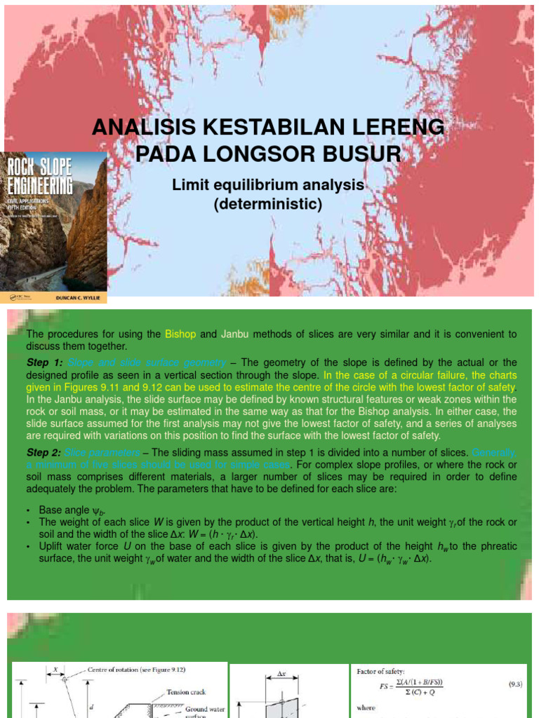 10.ANALISIS KESTABILAN Pada LONGSOR BUSUR | PDF | Solid Mechanics ...