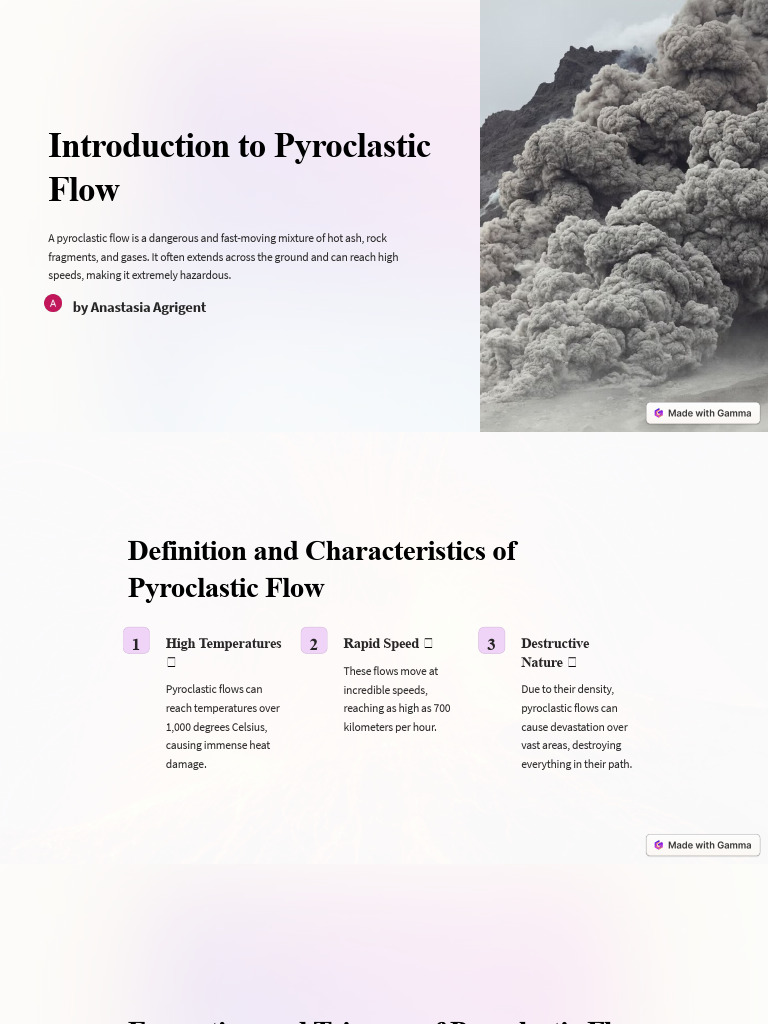 Pyroclastic Flow Safety Guide | PDF | Science & Mathematics | Young Adult