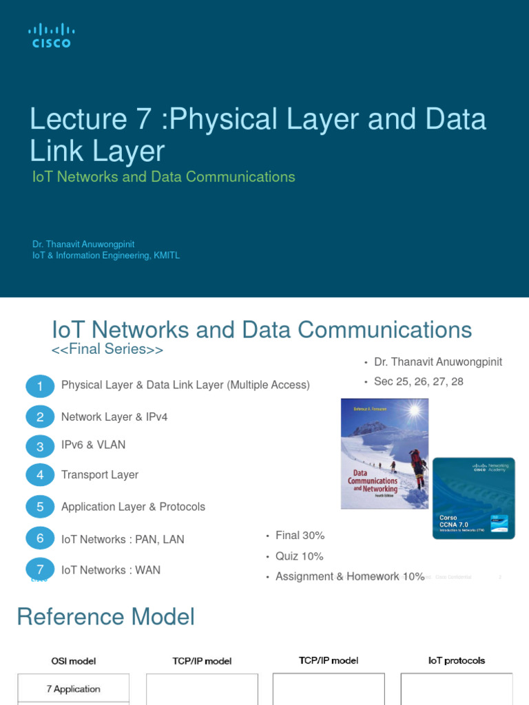 Lecture0 Physical and Datalink | PDF | Network Topology | Channel Access Method