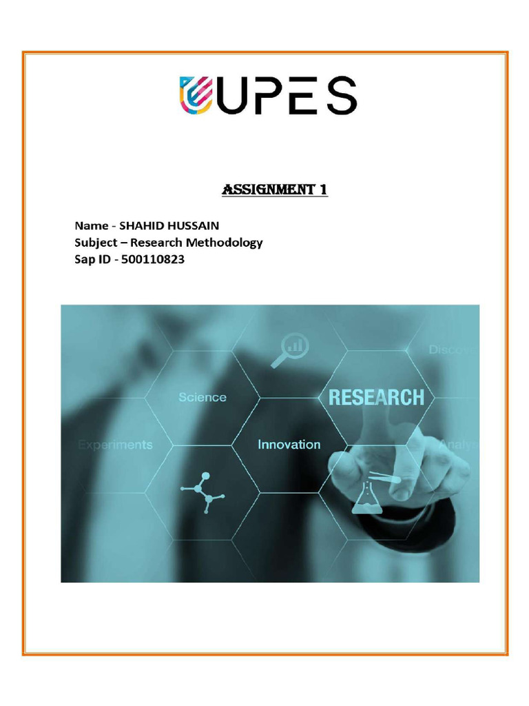 Research Methodology - Assignment 02 | PDF