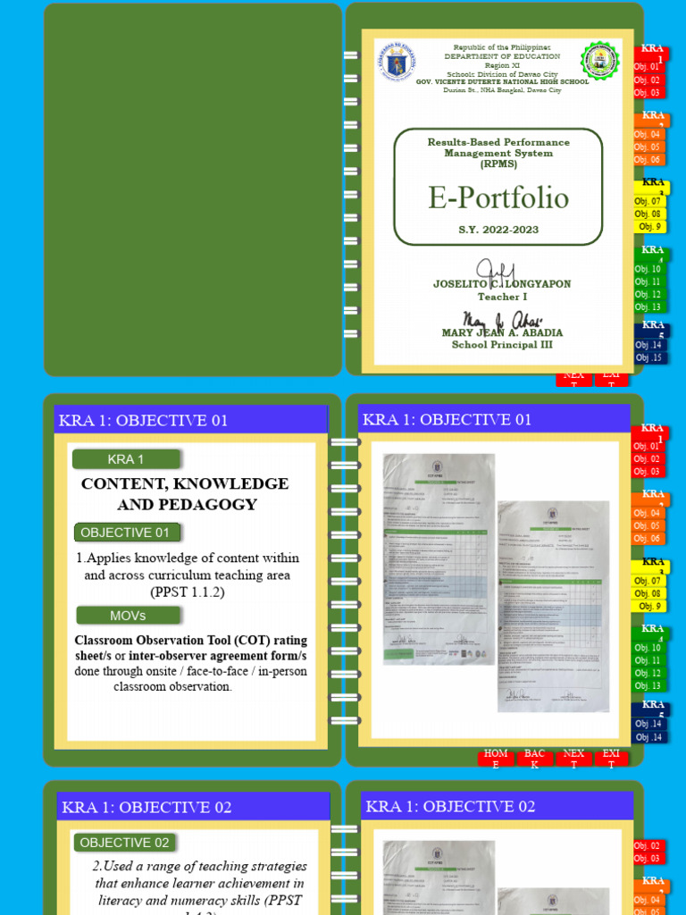 Gvdnhs e Ipcrf Portfolio Josh | Download Free PDF | Learning | Pedagogy