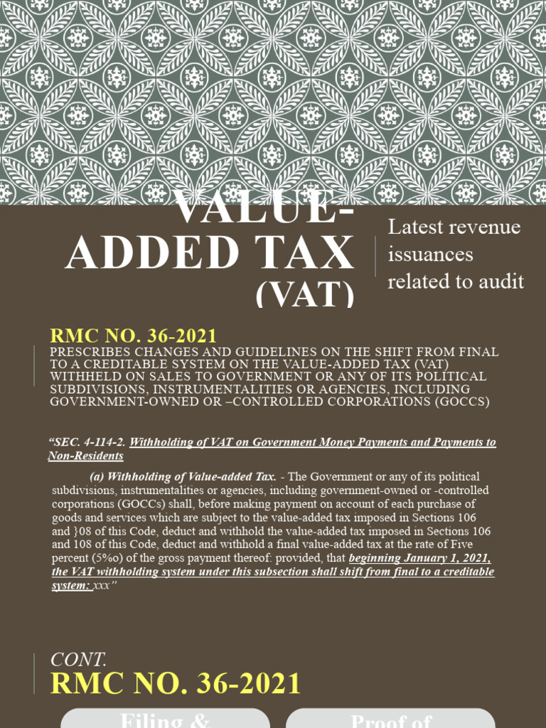 VT & PT - Latest Revenue Issuances | Download Free PDF | Value Added ...