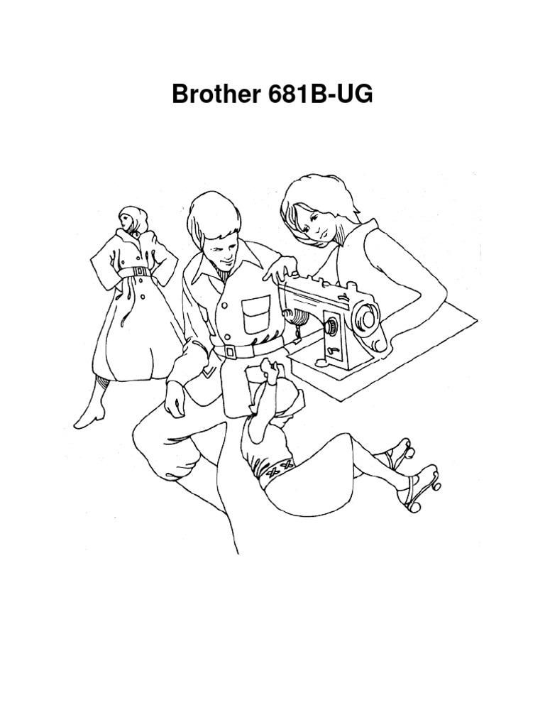 Brother 681 Sewing Machine Manual | PDF | Sewing Machine | Sewing