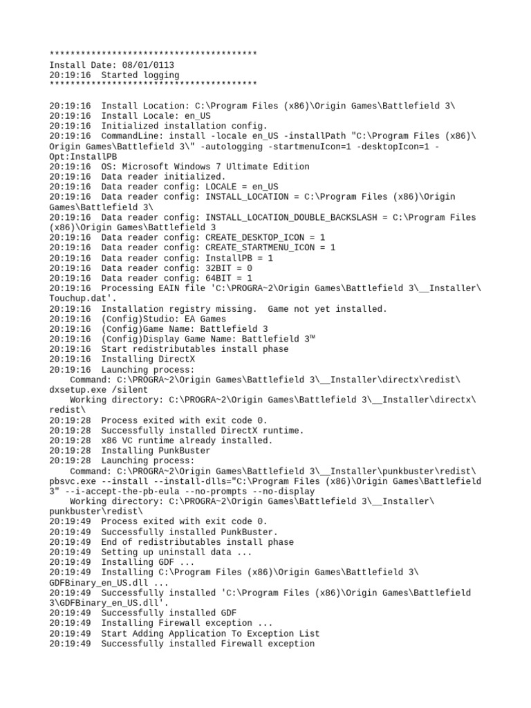 Install Log | PDF | Microsoft Windows | Software