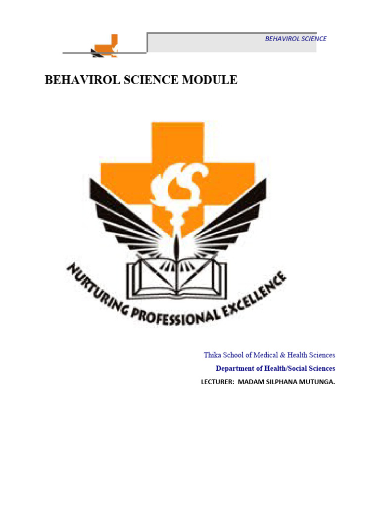 Introduction To Behavioral Science Notes Pdf Psychology Classical