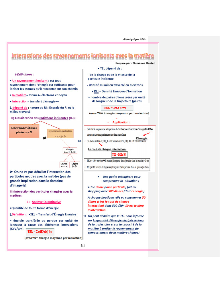 Cours 2 Biophysique | PDF