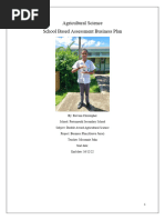 Agricultural Science - SBA MARKING SCHEME | PDF | Information | Data