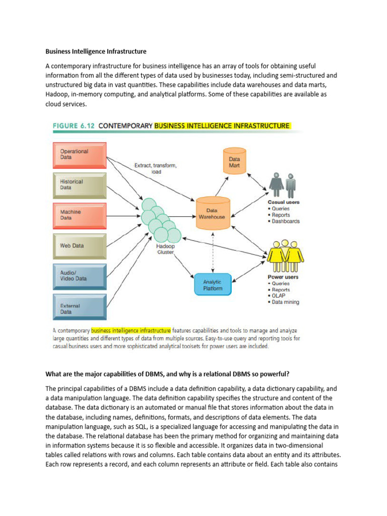 Business Intelligence Infrastructure | PDF | Databases | Relational ...