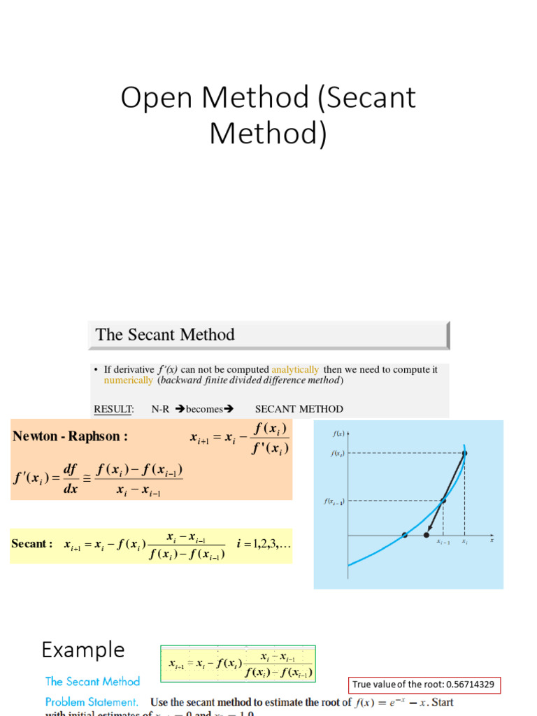 Lecture 7 Secant Method With You 240304 130541 2 | Download Free PDF | Trigonometric Functions ...