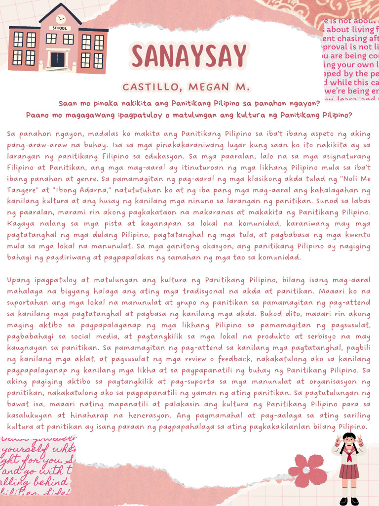 BEED 1-1N, Castillo, Megan | PDF