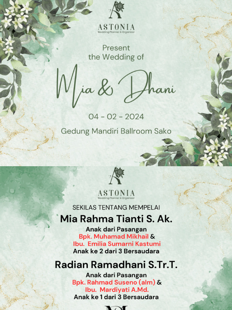 RESEPSI RD Client Mr. Dhani 04-02-2024 | PDF