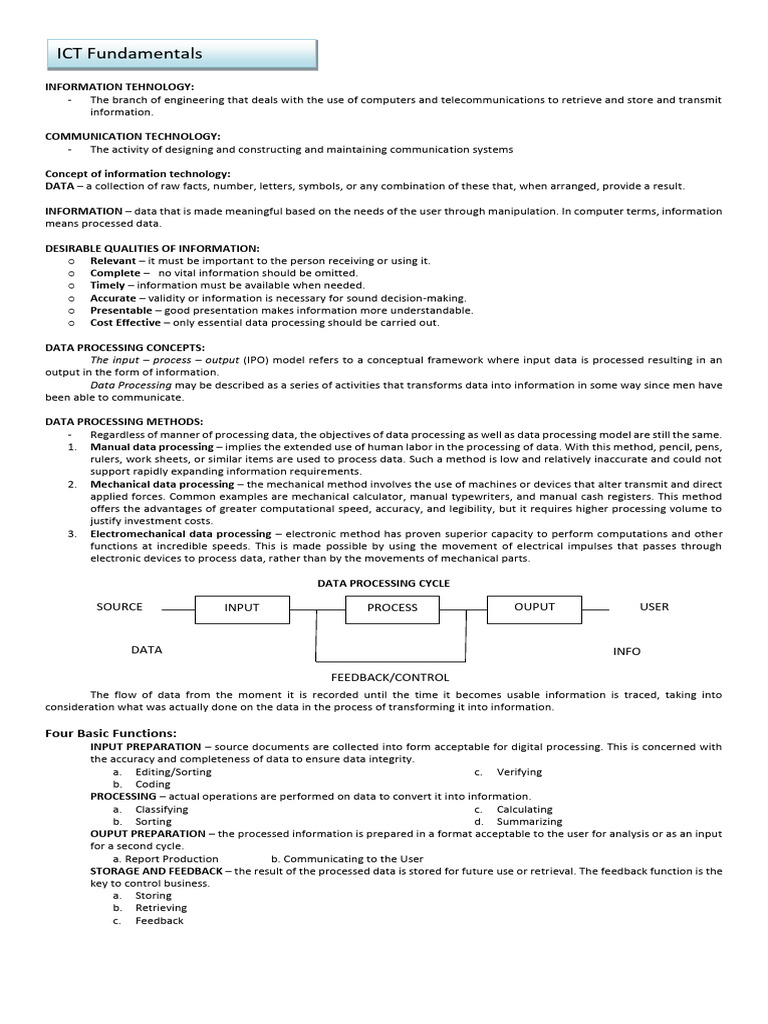 1 ICT Literacy | PDF | Information | Nanotechnology