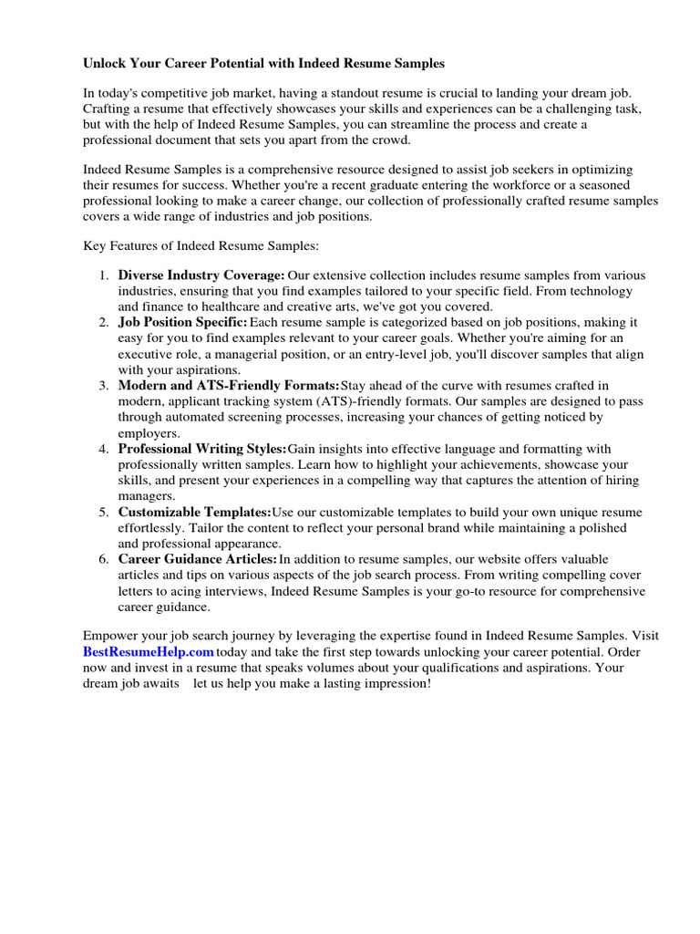 Indeed Resume Samples | PDF | Résumé | Computing