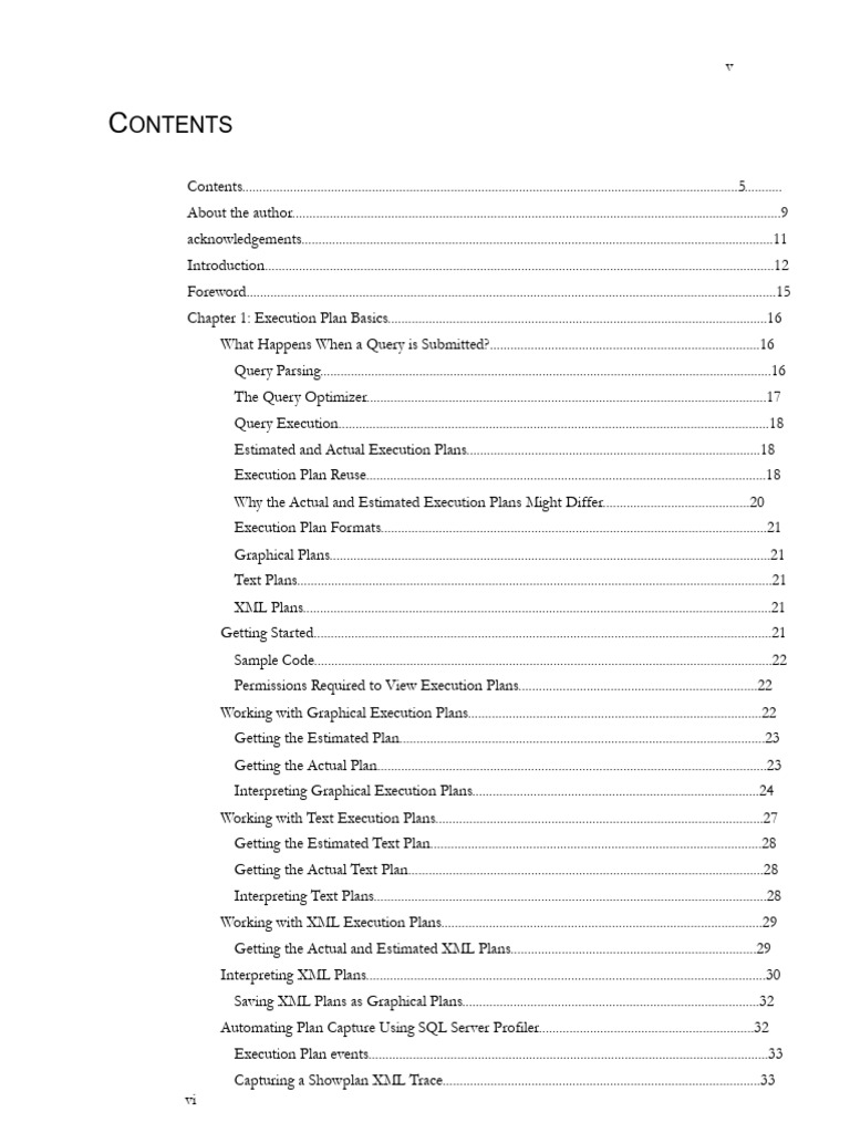 Execution Plan Basics - Content | Download Free PDF | Database Index | Computer Science